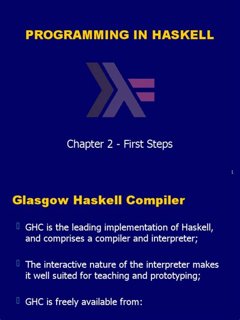 programming in haskell chapter 2 first steps pdf software