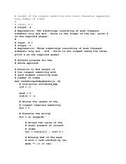 Length Of Longest Substring With Even Appearance Py Length Of The Longest Substring With