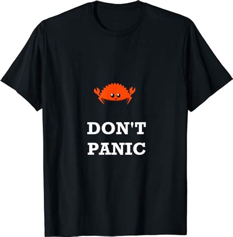 Dont Panic Rustacean Ferris The Crab Rust Programming T