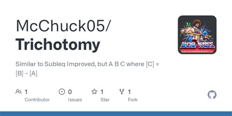 Github Mcchuck05trichotomy Similar To Subleq Improved But A B C