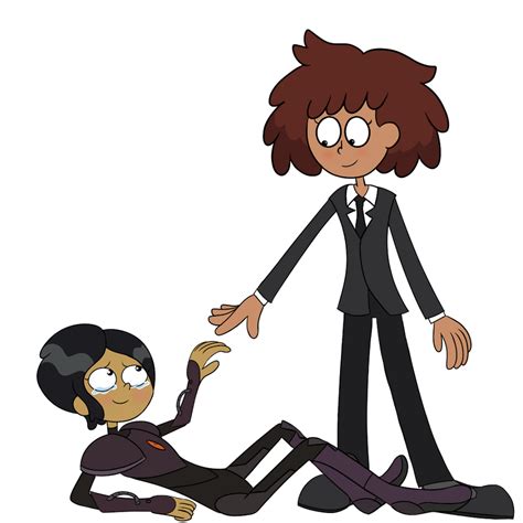 Anne With A Suit Helping Marcy Up By Awesomnessgalaxys On Deviantart