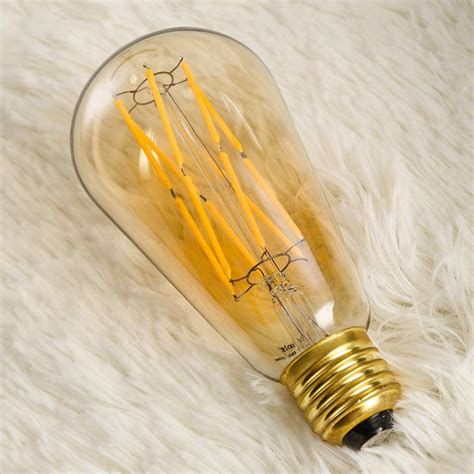 Buy Leools Dimmable Vintage Led Edison Bulbs W Equivalent Watt K Warm White Amber