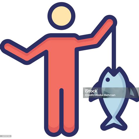 물고기 캐스팅 물고기 잡기 쉽게 편집할 수 있는 벡터 아이콘 낚시에 대한 스톡 벡터 아트 및 기타 이미지 낚시 남자 어부