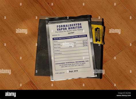 Islamorada Florida March 14 2015 A Formaldehyde Test Kit To Test For Alleged Dangerously