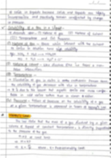SOLUTION Handwritten Notes On Solutions Chapter Class 12 Cbse Jee Neet
