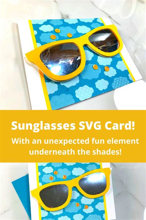 Sunglasses Interactive Flip Up Card With A Surprise Underneath