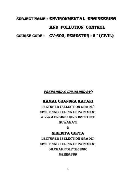 Environmental Engineering Notes Pdf Pdf Alkalinity Chlorine