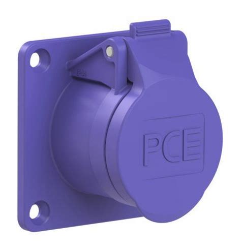 Розетка низковольтная 16А 24в 2P IP44 / IP54 панельная встраиваемая PCE ...