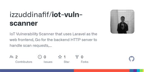 Github Izzuddinafifiot Vuln Scanner Iot Vulnerability Scanner That