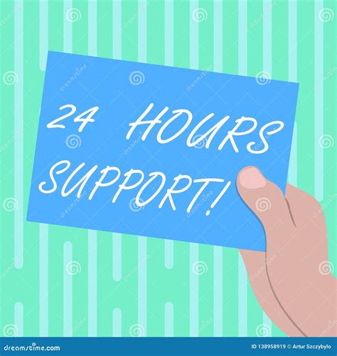 Word Writing Text 24 Hours Support Business Concept For Services