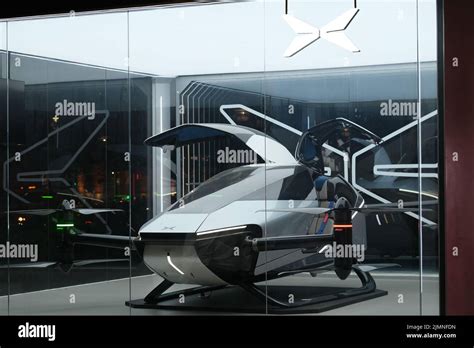 Shanghaichina August 7th 2022 Xpeng Voyager X2 Electric Flying Car