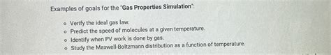 Solved Examples of goals for the "Gas Properties | Chegg.com