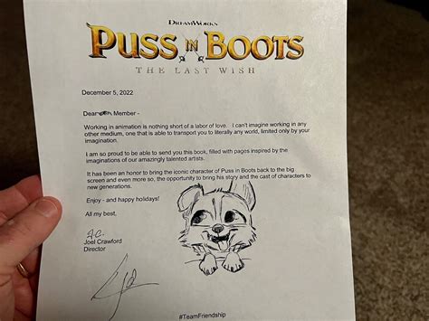 Fyc The Art Of Dreamworks Puss In Boots The Last Wish Book And Signed