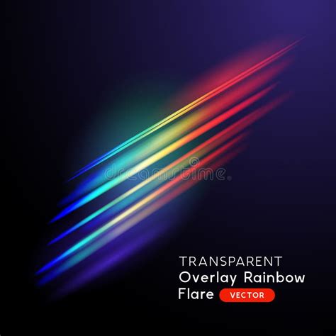 Overlay Rainbow Lens Flare Effect Stock Vector Illustration Of Cosmic