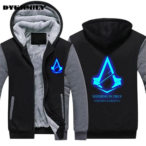 2017 Autumn Winter Assasins Creed Hoodie Men Cosplay Sweatshirt Costume