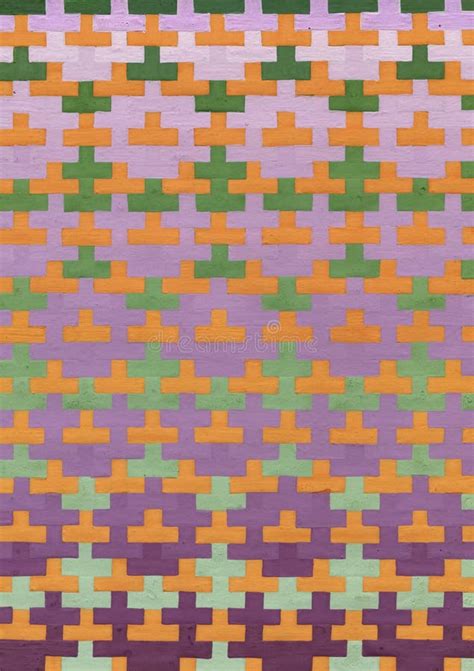 Tetris Elements Brick Pieces Game Background Illustration Watercolor