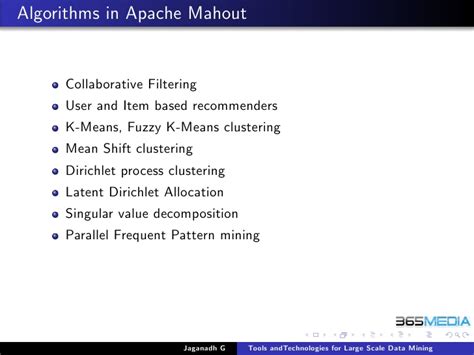 tools andtechnologies for large scale data mining