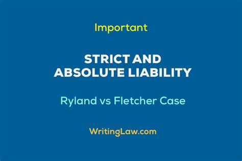 What Is Strict Liability And Absolute Liability WritingLaw