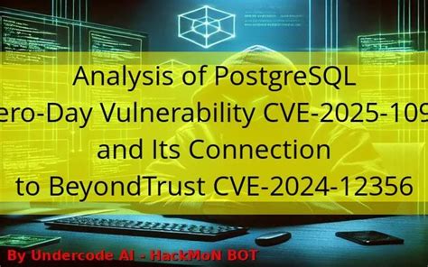 Analysis Of Postgresql Zero Day Vulnerability Cve 2025 1094 And Its