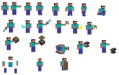 Sprites De Herobrine Minecraft Steve Sprite Steve