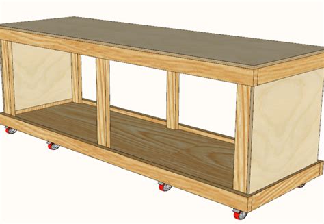 Mobile Workstation Workshop Cart Build Plans 3b Woodworking