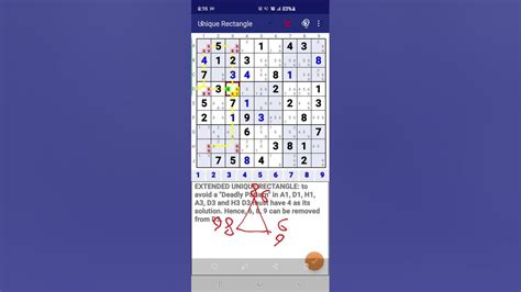 Extended Unique Rectangle Learn Sudoku Youtube