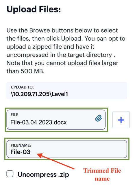 Filename Is Trimmed After Uploading Via File Share Server Bookmark In