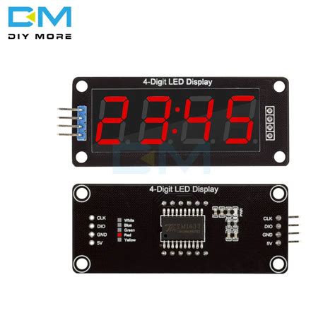 TM Digital Digit RED LED Display Tube Decimal Clock Double Dots Module Board