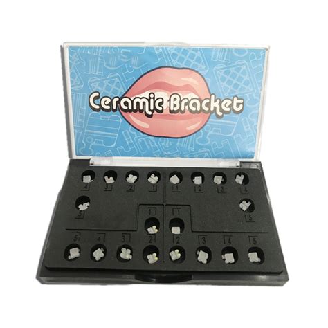 High Quality Dental Orthodontic Material Groove Bottom Ceramic Brackets