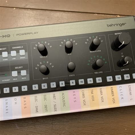 Unbranded Behringer P16 Hq Label Holder 2025 Clear Reverb In 2025
