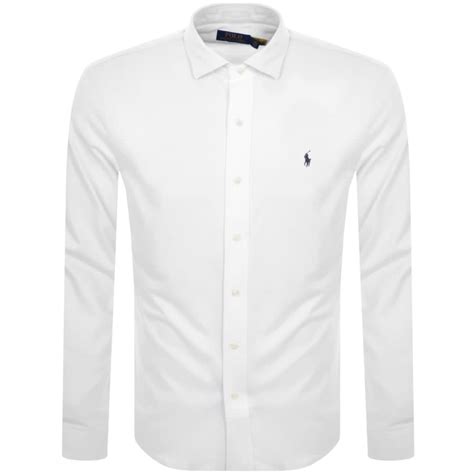Ralph Lauren Long Sleeve Shirt White Mainline Menswear