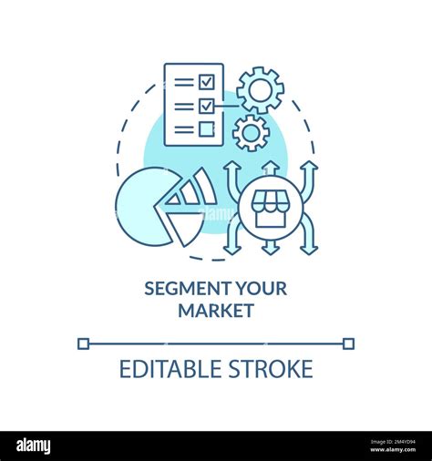 Segment Your Market Blue Concept Icon Stock Vector Image And Art Alamy