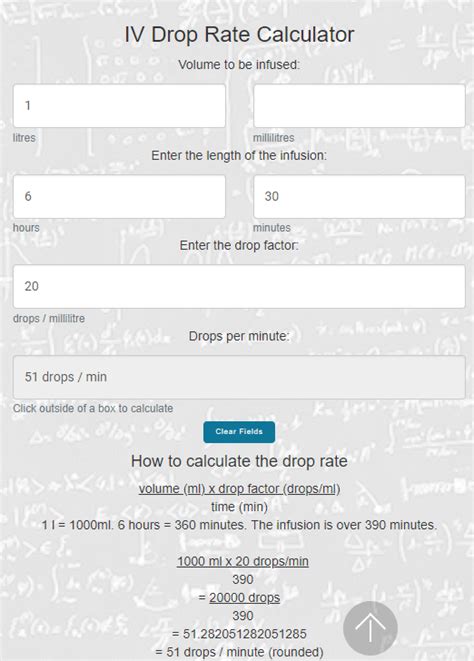 Calculate Iv Drop Factor