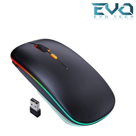 Hp W10 Rechargeable Wireless Mouse Rgb Evo Tech ايفو تك