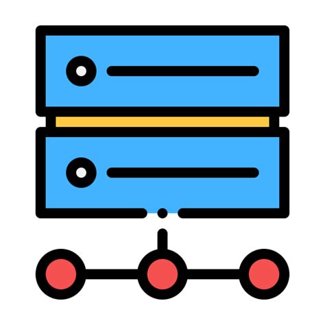 Server Generic Color Lineal Color Icon Server Generic Color Lineal Color Icon