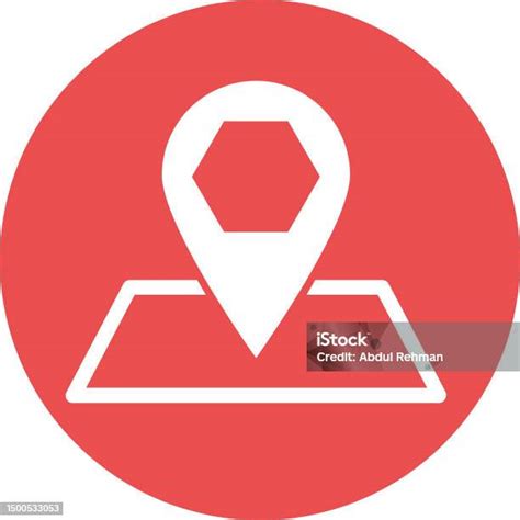 簡単に編集または変更できるトレンディな背景色を持つロケーションベクター画像アイコン イラストレーションのベクターアート素材や画像を多数ご