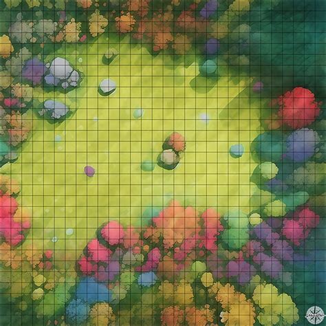 Fey Forest Clearing Battlemap Ttrpg Map For Dandd And Roll20