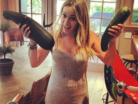 Hilary Duff Posing With Her Homegrown Sex Toys Of The Day