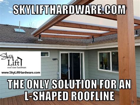 L Shaped Roof With Covered Patio Design Patio