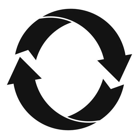 Ícone De Reciclagem Simples Ilustração Do ícone Vetorial De Reciclagem