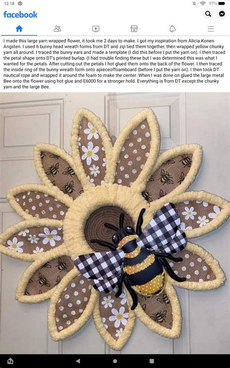 Pin By Dianne Starke Wood On Wreaths Ect Diy Floral Wreath