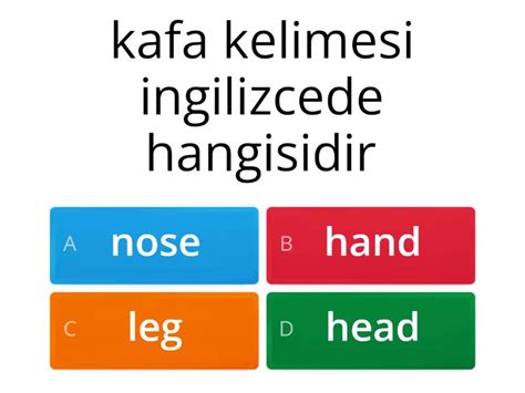 5sınıf Ingilizce Testi Quiz