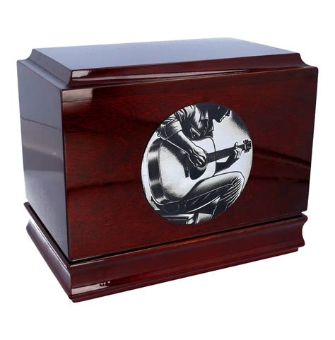 Guitar Urn For Ashes Wooden Urn For Guitarist Acoustic Guitar Urn Les