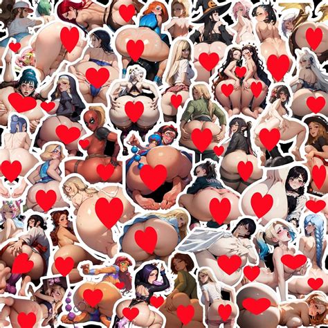 48pcs Anime Stickers For Adults Lewd Anime And Collection