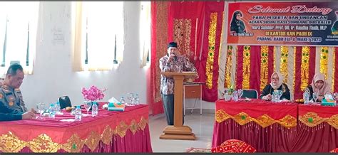 Bundo Kanduang Sako Pauh Ix Gelar Sosialisasi Sumbang Duo Baleh Dengan