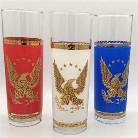 Libby Glass Dining Vintage Barware Patriotic Highball Glasses By Libby Glass Poshmark