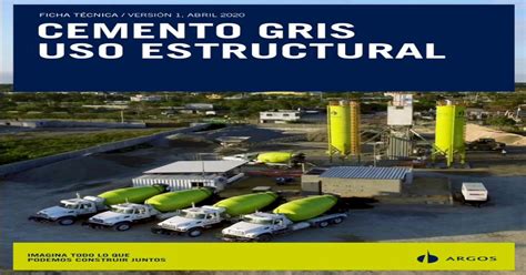 Ficha Tecnica Cemento Gris Uso Estructural Download Pdf