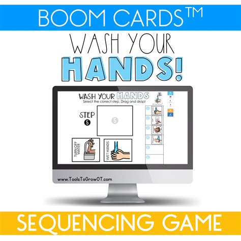 Boom Cards Free Wash Your Hands Sequence Steps Shop Tools To Grow
