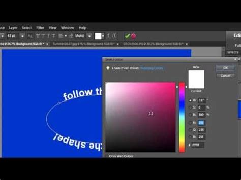 Photoshop Elements Bend Text To Your Will Photoshop Elements