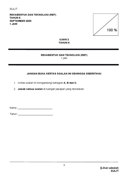 Rbt Tahun 6 Pdf